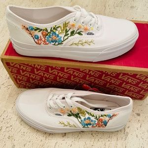 Vans | Shoes | Custom Made Hand Embroidered Van Sneakers Brand New ...